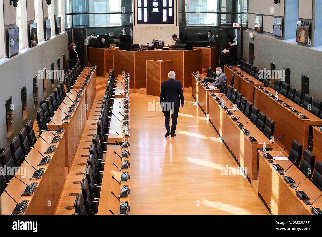 Illustration picture shows a plenary session of the Walloon Parliament ...