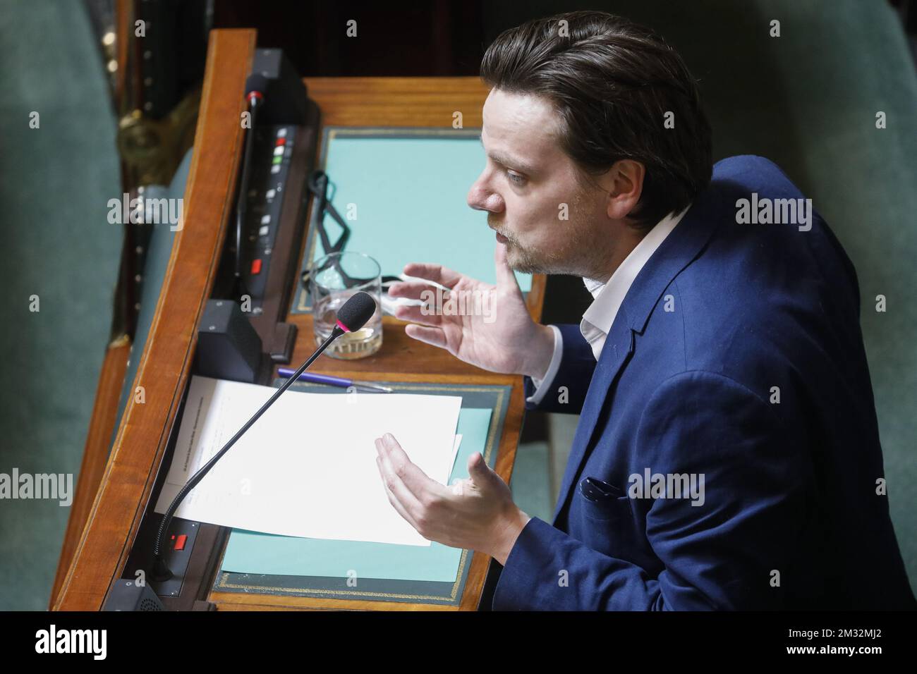 DeFI's Francois De Smet pictured during a plenary session of the ...