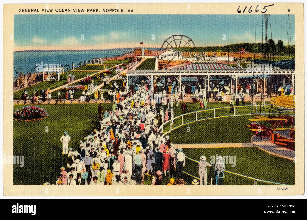 General view Ocean View Park, Norfolk, VA. , Amusement parks, Tichnor ...