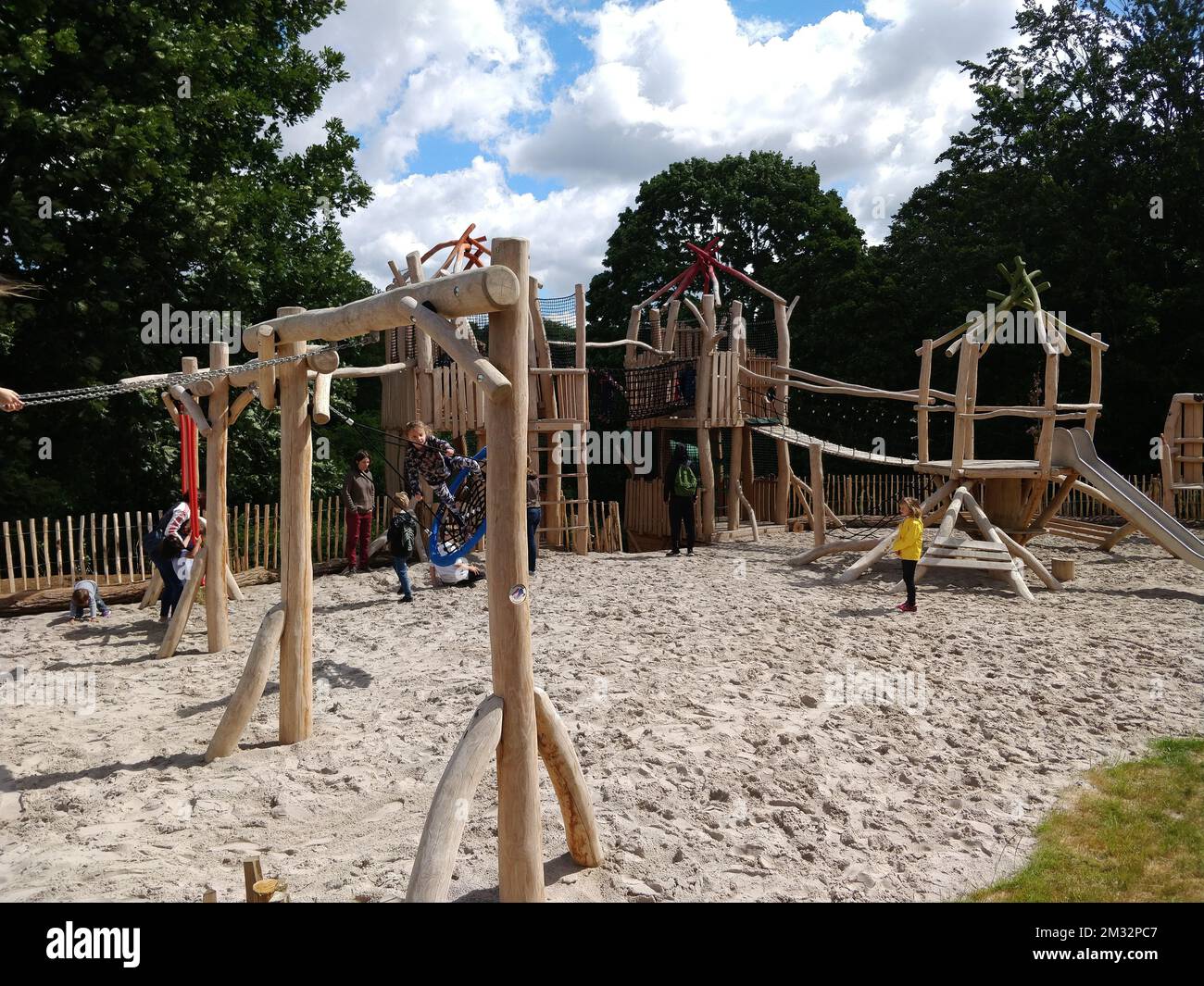 the opening of playground Rood Klooster/ Cloitre Rouge at the Sonian ...