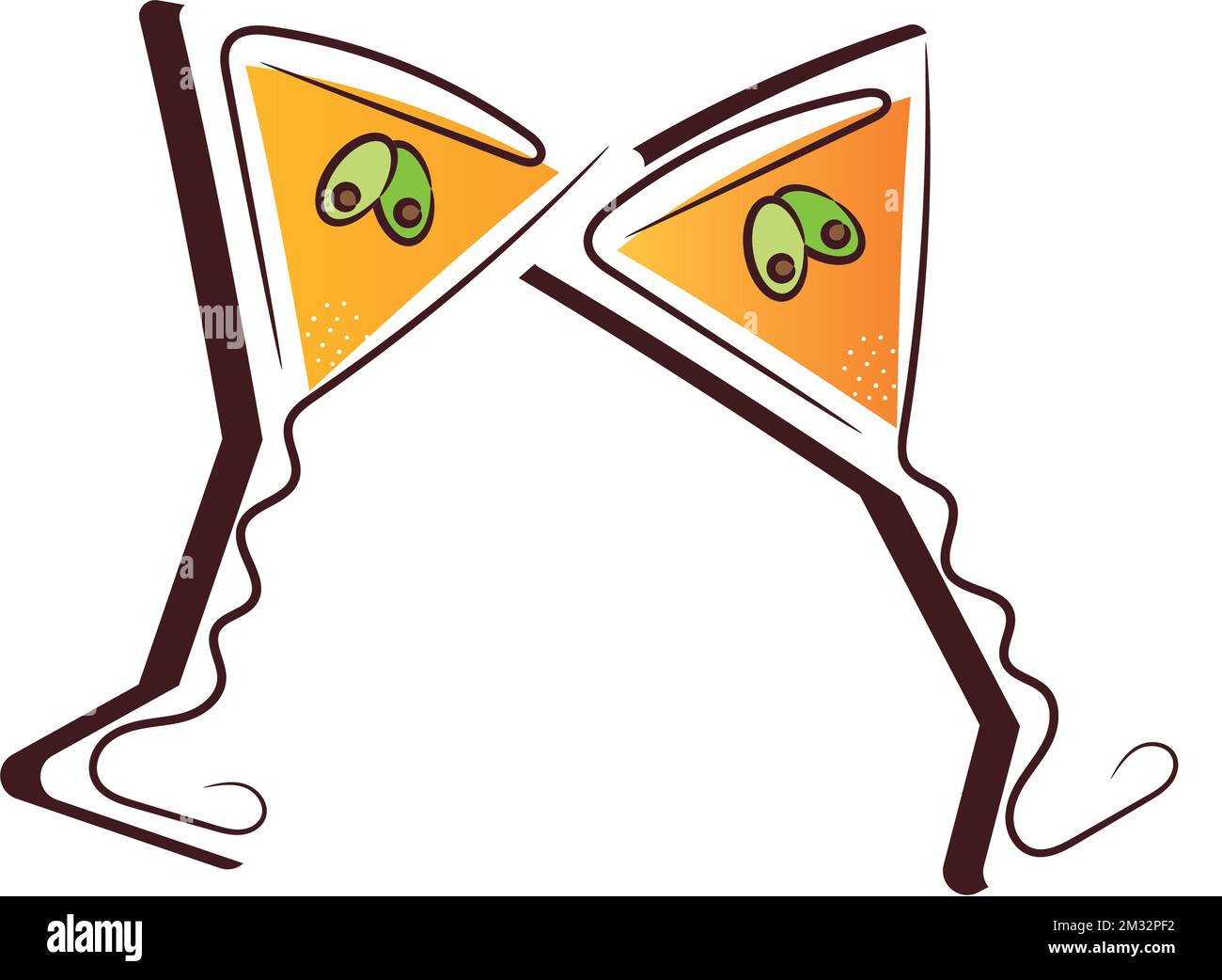 Cocktail toast Stock Vector Images - Alamy