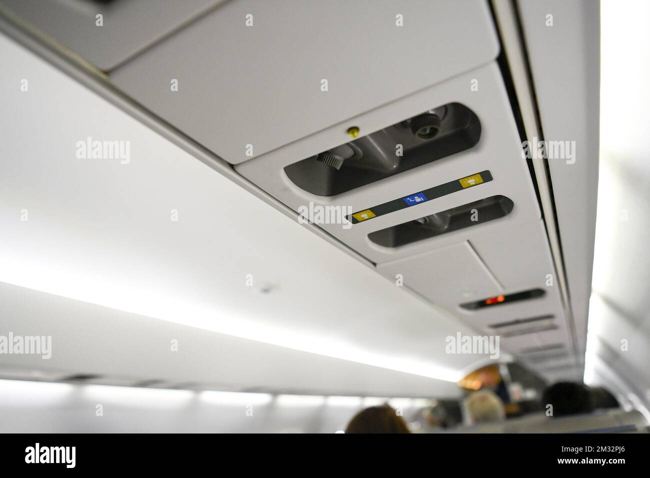 Illustration picture shows the aircraft's ventilation system during a ...
