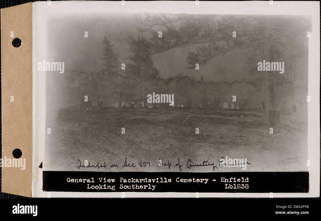 General view of Packardsville Cemetery looking southerly, Enfield, Mass ...