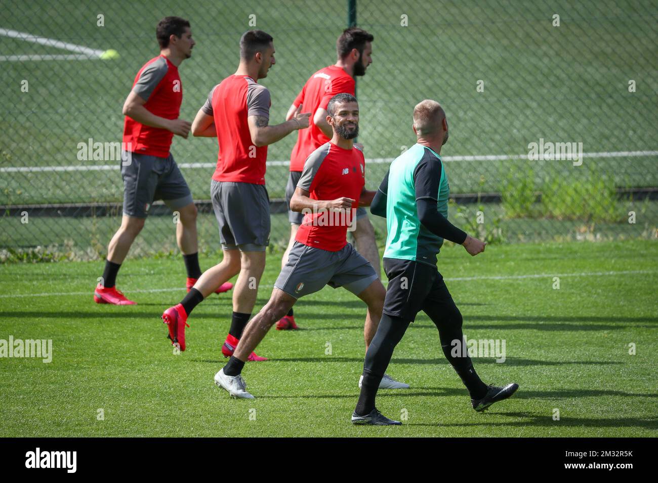 Standard's Mehdi Carcela pictured during the first training session of ...