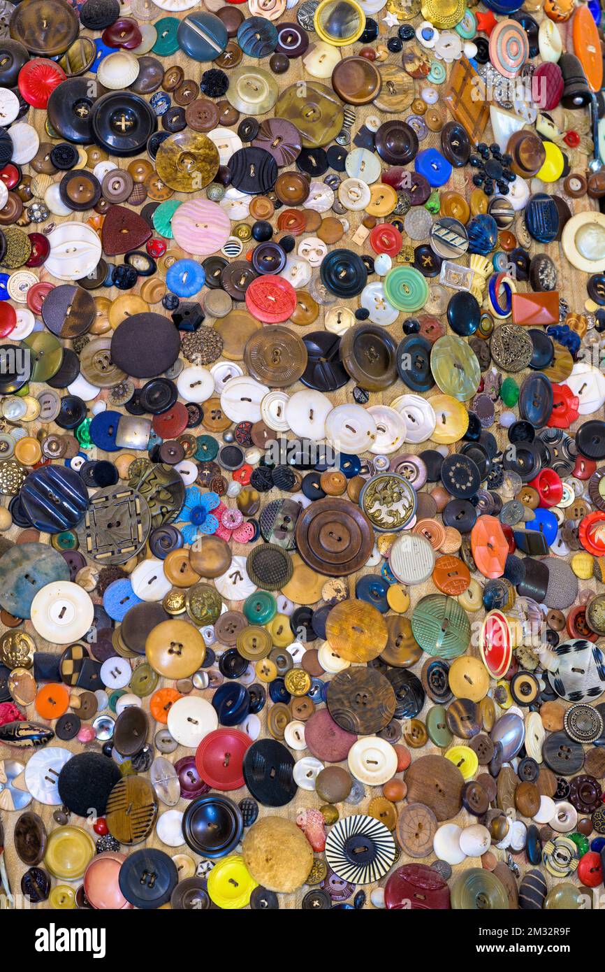 Large collection of a variety of colorful buttons in pile Stock Photo ...