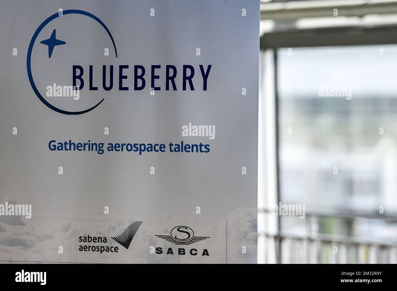 Illustration picture shows the new logo at a press moment of the ...