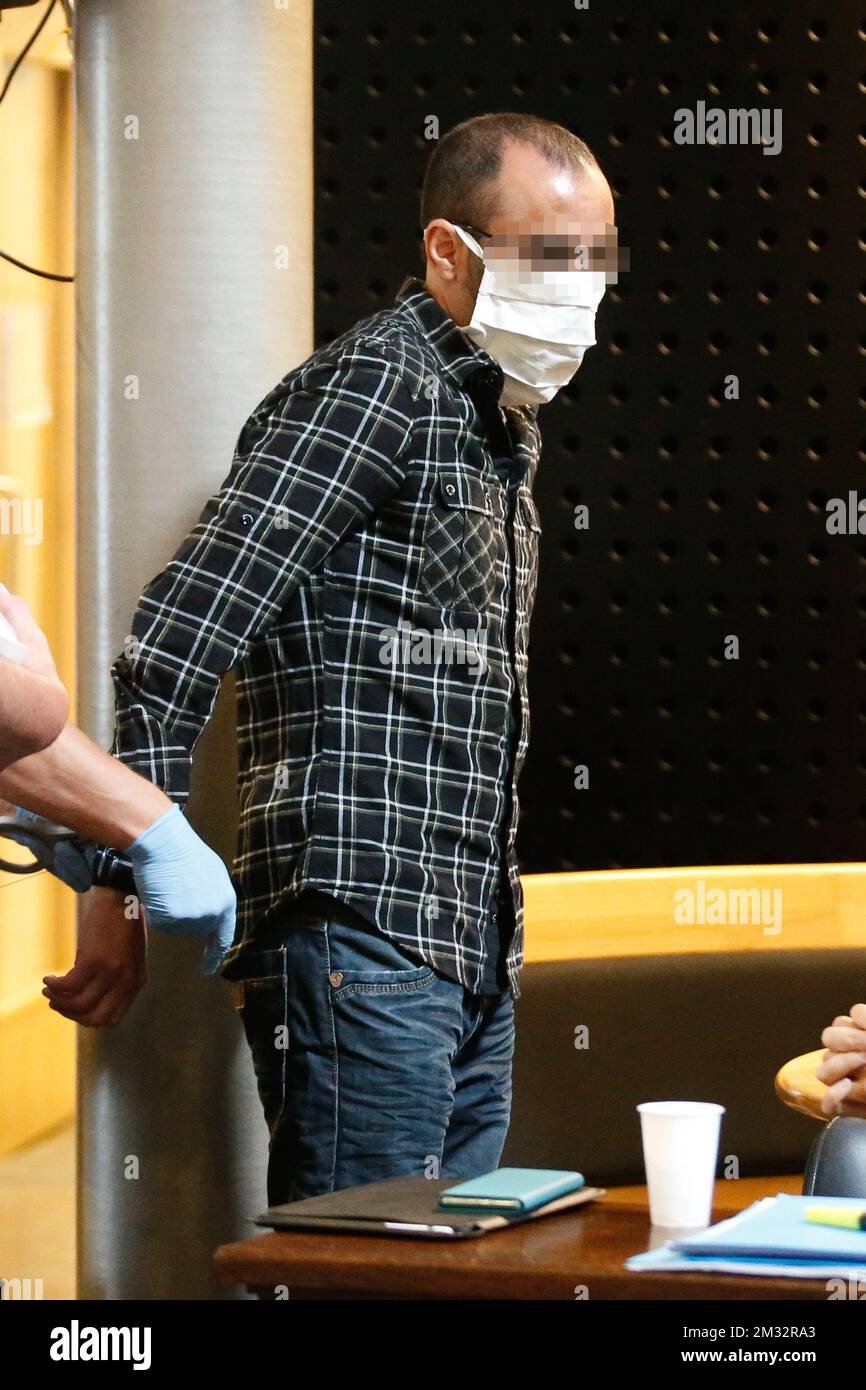 Accused Ahmed Smaili arrives for the jury constitution session before ...