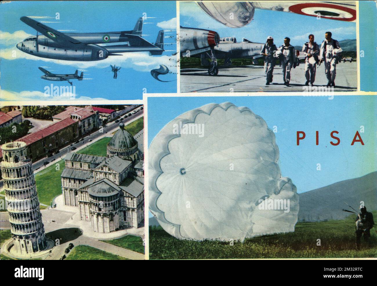 Aeroplani - Cartolina di Pisa Stock Photo - Alamy