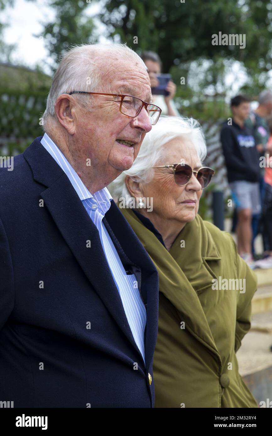 King Albert II of Belgium and Queen Paola of Belgium pictured at the ...