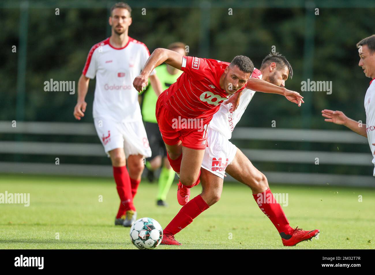Standard's Selim Amallah pictured in action during a friendly soccer ...