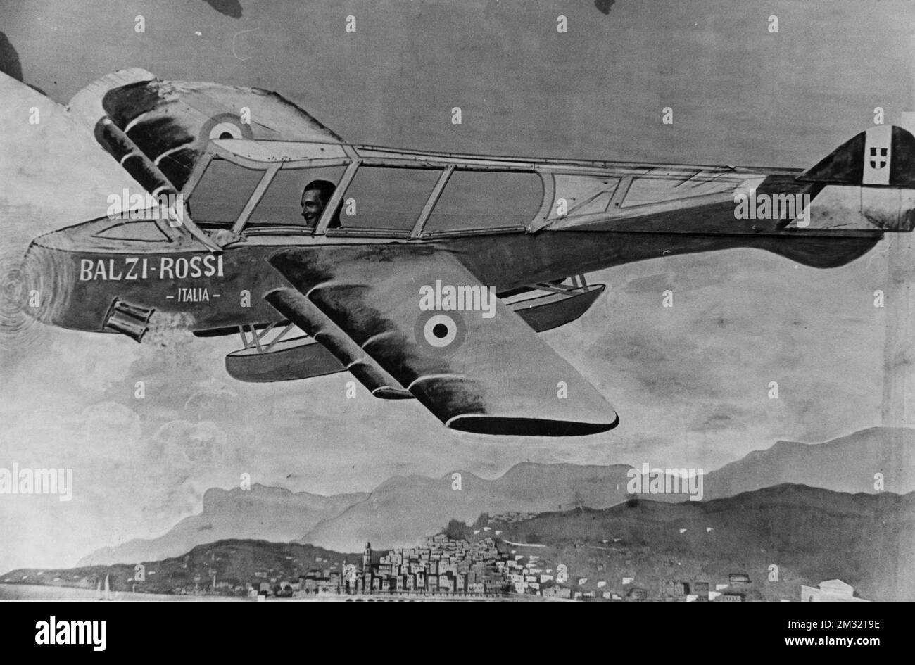 Aeroplani - Cartolina satirica Stock Photo - Alamy