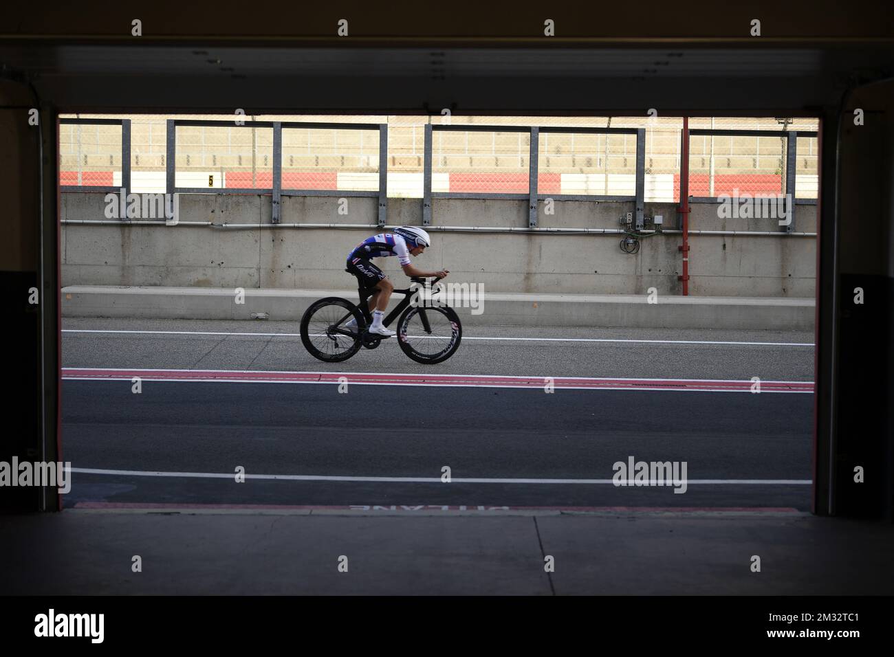 Illustration picture shows a time trial training session of Belgian ...
