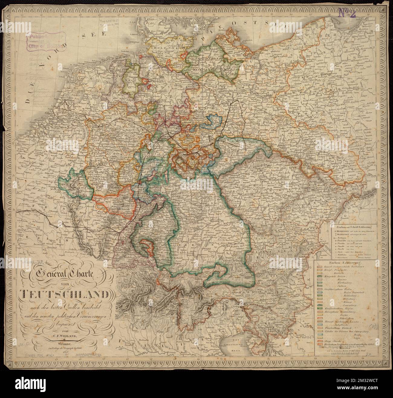 General-Charte von Teutschland nach den besten Quellen bearbeitet und ...