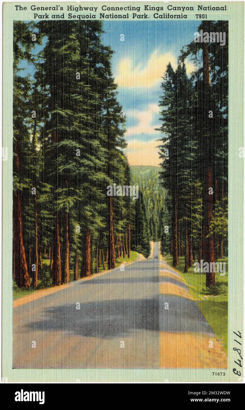 The General's Highway connecting Kings Canyon National Park and Sequoia ...