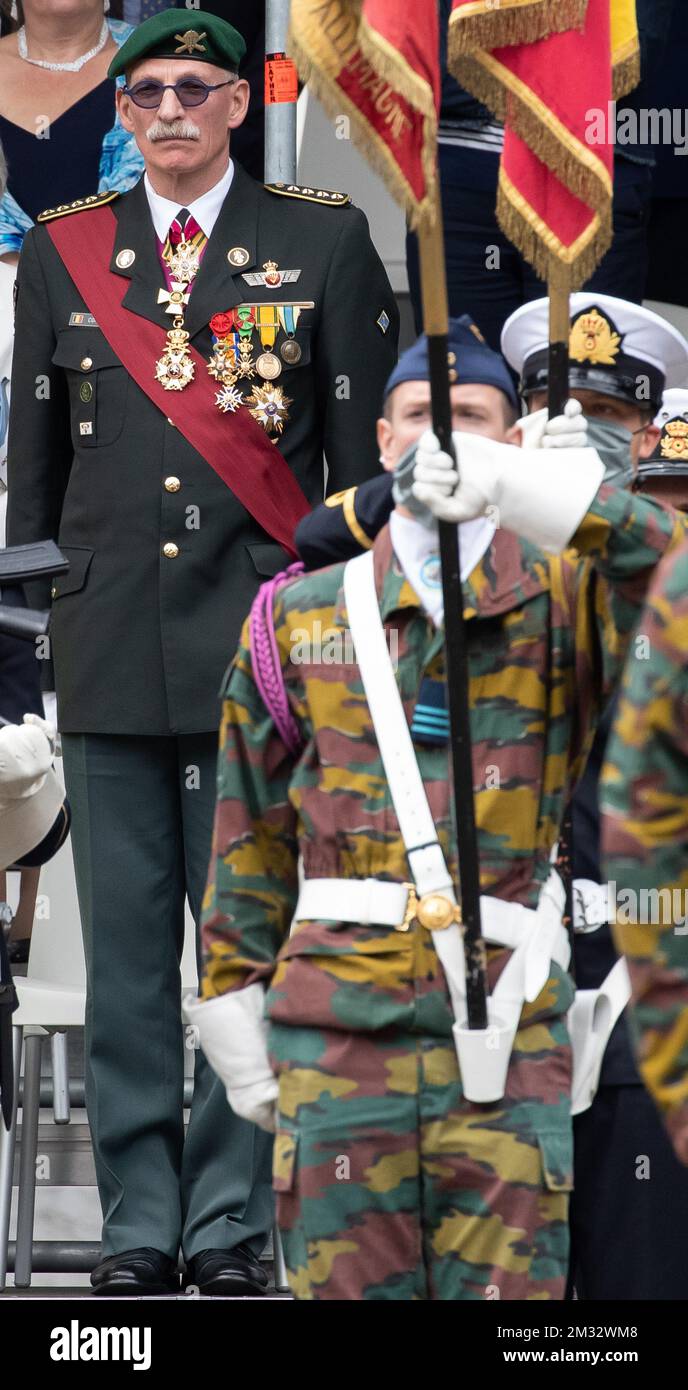 Former Head of defence General Marc Compernol pictured during the ...
