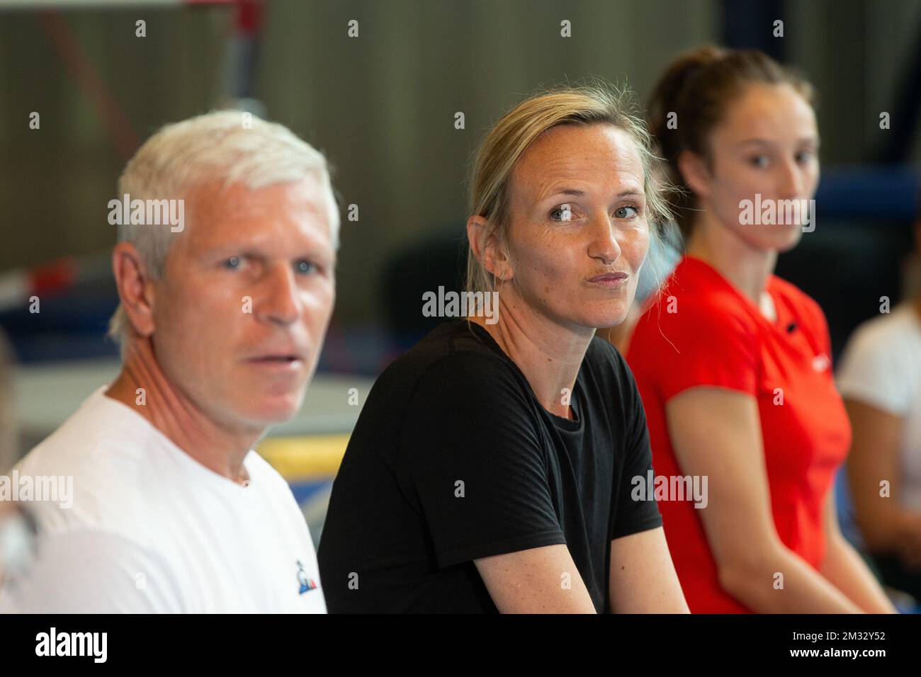 Belgian gymnastic coach Yves kieffer, Belgian gymnastic coach Marjorie ...