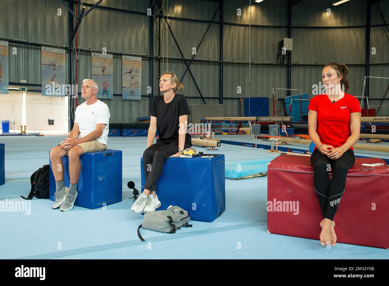 Belgian gymnastic coach Yves kieffer, Belgian gymnastic coach Marjorie ...