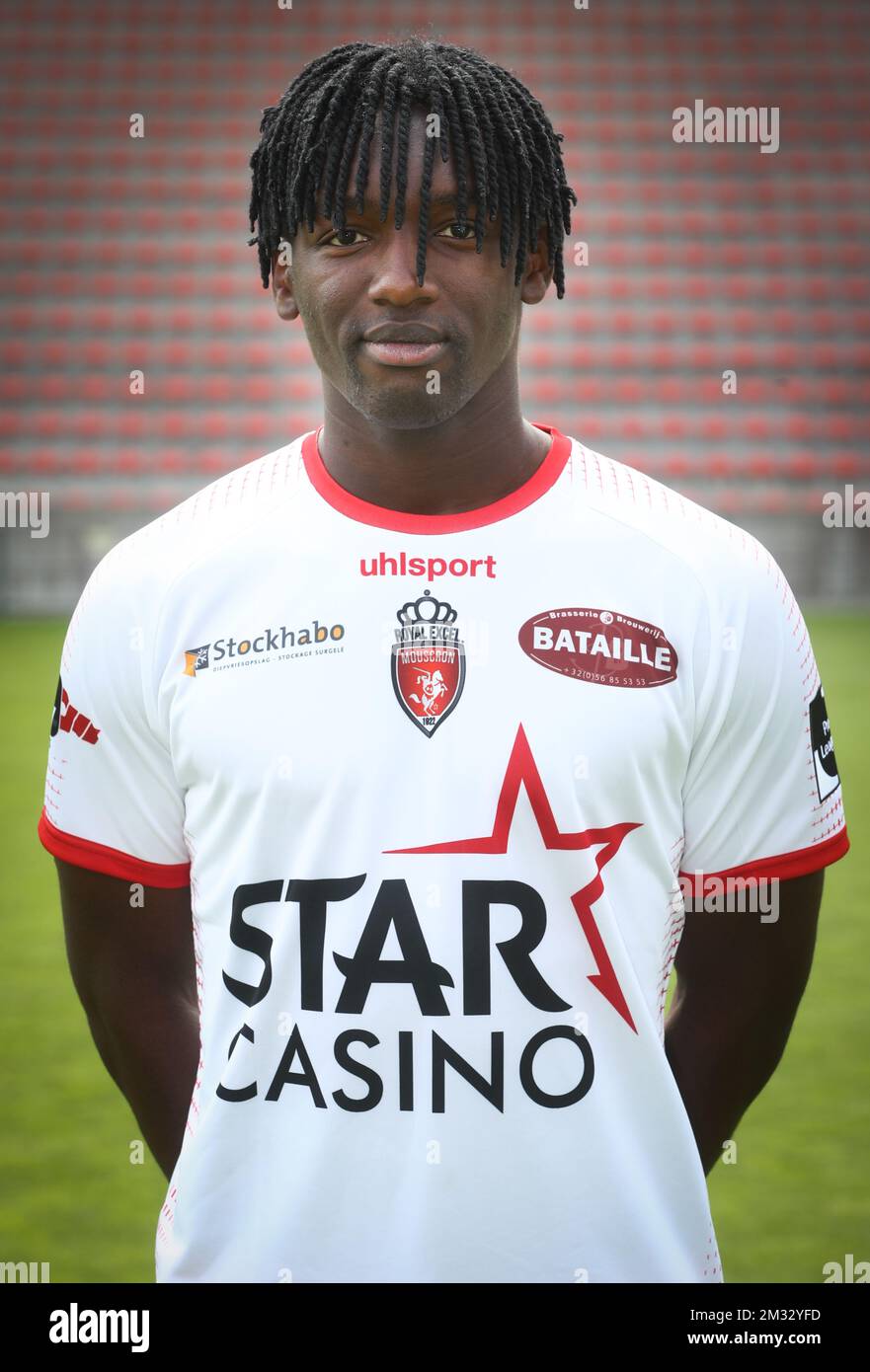 Mouscron's William Simba poses for the photographer, in marge of the ...