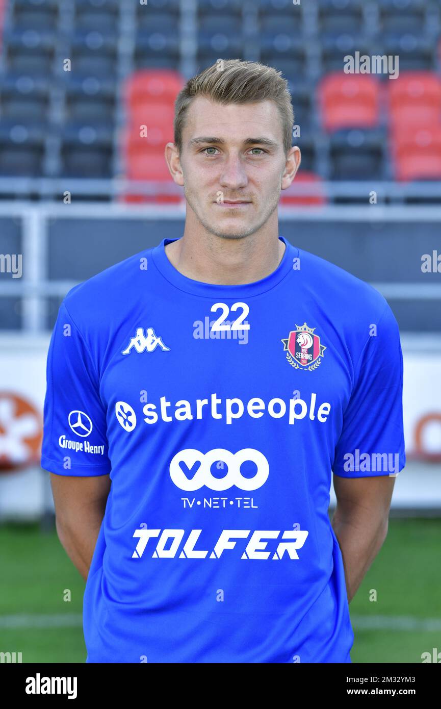 Seraing's Maxime Mignon poses for the photographer at the 2020-2021 ...