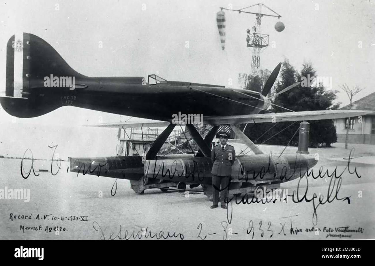 Francesco Agello - Aeronautica Idrovolante Macchi (anni 30) (13 Stock ...