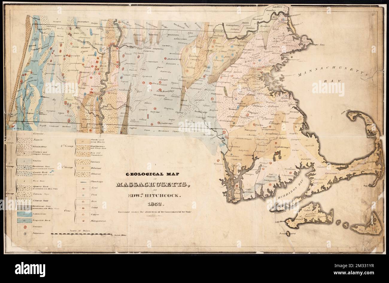 Geological map of Massachusetts , Geology, Massachusetts, Maps ...