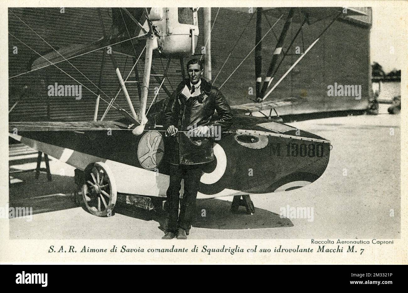 Aeroplani - Aviatore SAR Aimone di Savoia con Idrovolante Macchi M7 ...