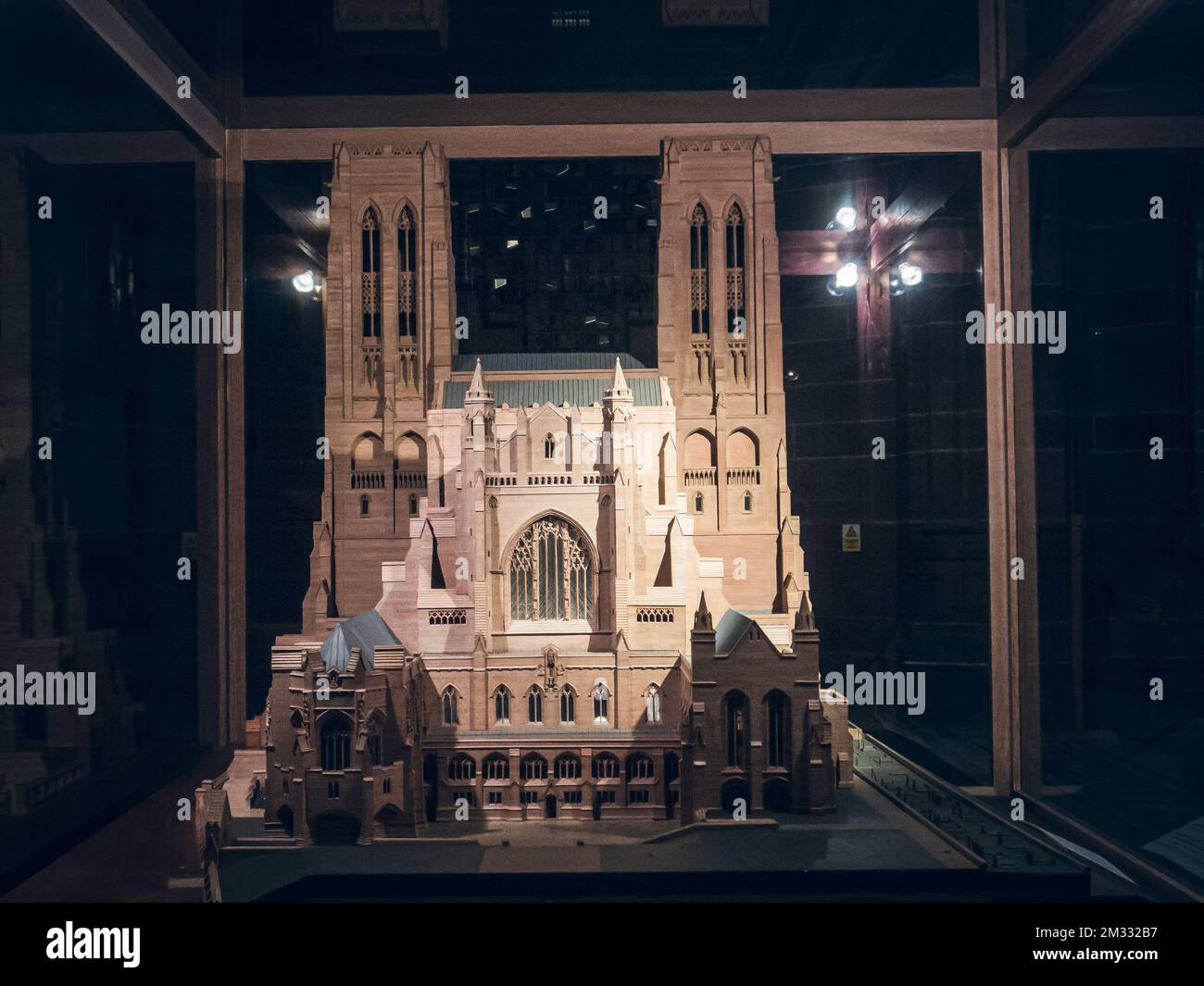 Miniature model of Liverpool Cathedral Stock Photo - Alamy