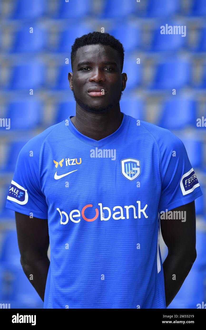 Genk's Paul Onuachu poses for the photographer at the 2020-2021 ...