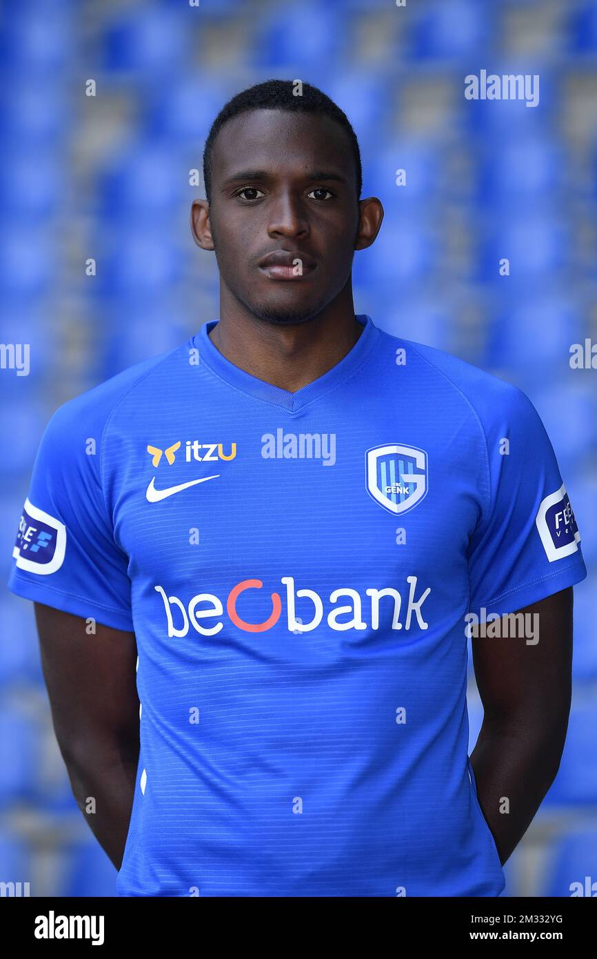 Genk's Jhon Lucumi Bonilla poses for the photographer at the 2020-2021 ...