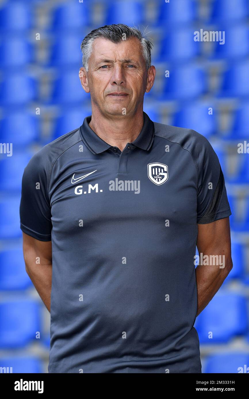 Genk's goalkeeper coach Guy Martens poses for the photographer at the ...