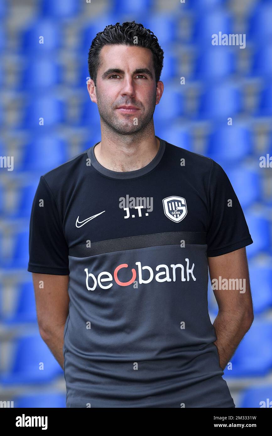 Genk's physiotherapist Jan Theunis poses for the photographer at the ...