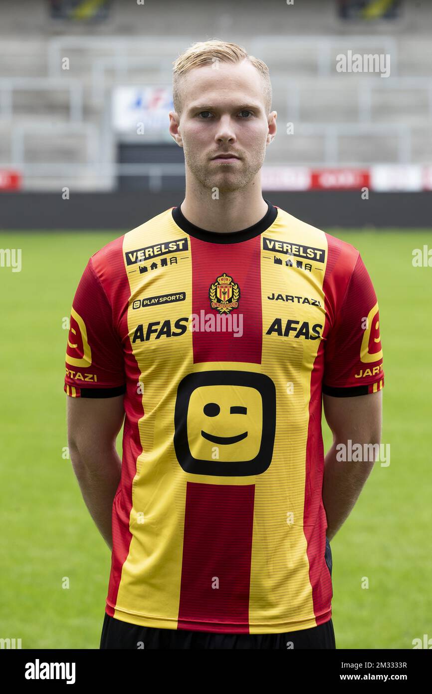 Mechelen's Gustav Engvall poses for the photographer, at the 2020-2021 ...
