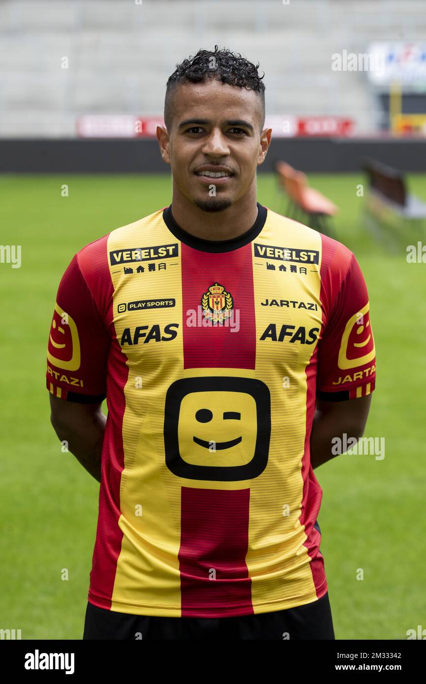 Mechelen's Lucas Bijker poses for the photographer, at the 2020-2021 ...