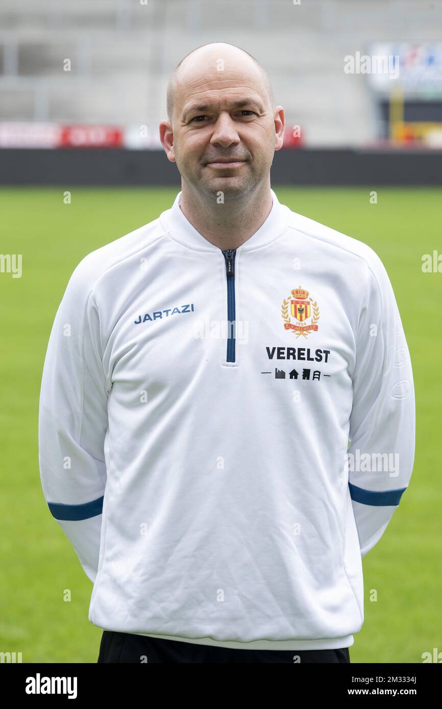 Mechelen's physiotherapist Bart De Bruyn poses for the photographer, at ...