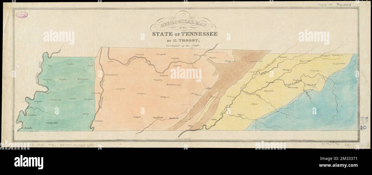 Geological map of the state of Tennessee , Geology, Tennessee, Maps ...