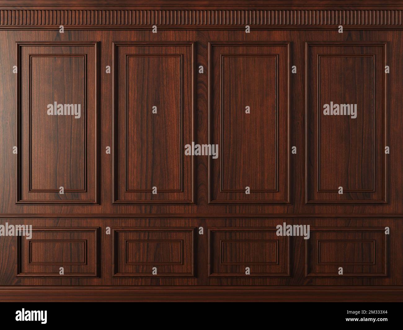 Classic wall with vintage brown wood panels Stock Photo - Alamy