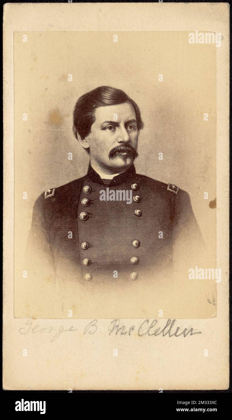 George B. McClellan , Military officers, McClellan, George Brinton, 1826-1885, Carte de Visite ...