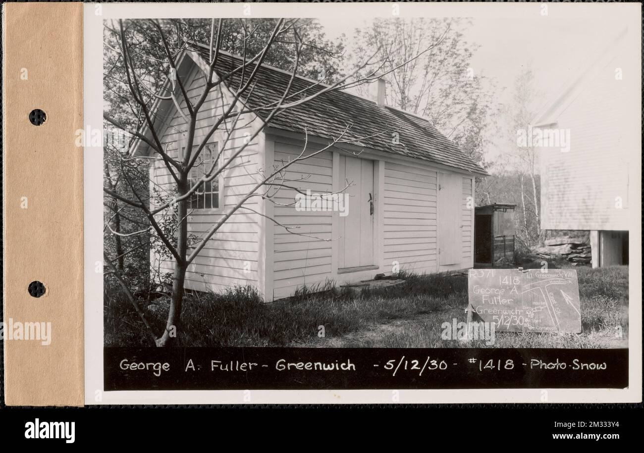 George A. Fuller, sheds, Greenwich Village, Greenwich, Mass., May 12 ...