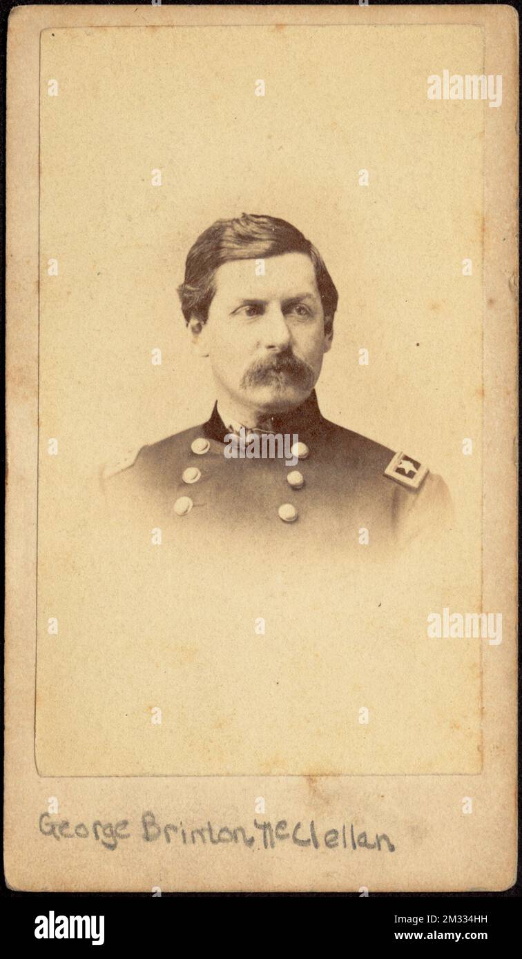 George Brinton McClellan , Military officers, McClellan, George Brinton, 1826-1885, Carte de ...
