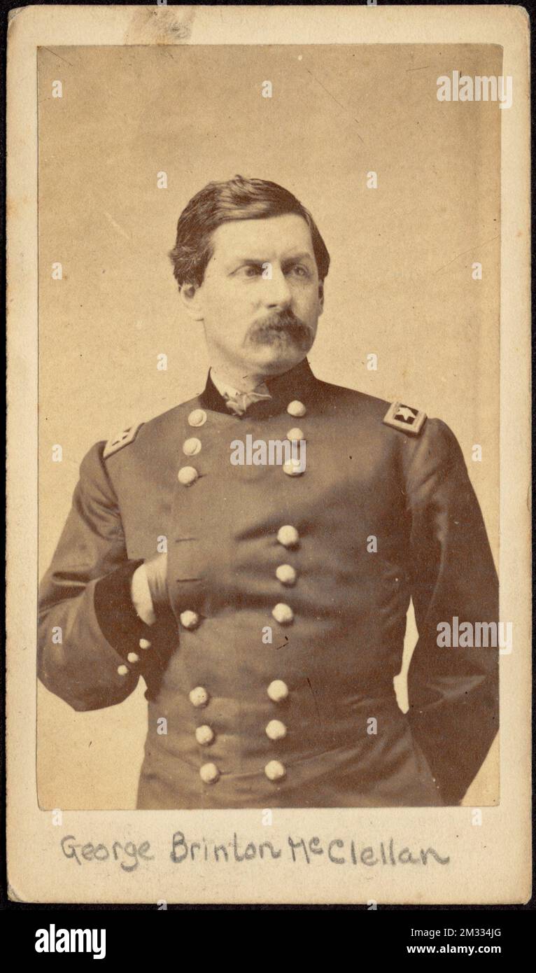 George Brinton McClellan , Military officers, McClellan, George Brinton, 1826-1885, Carte de ...