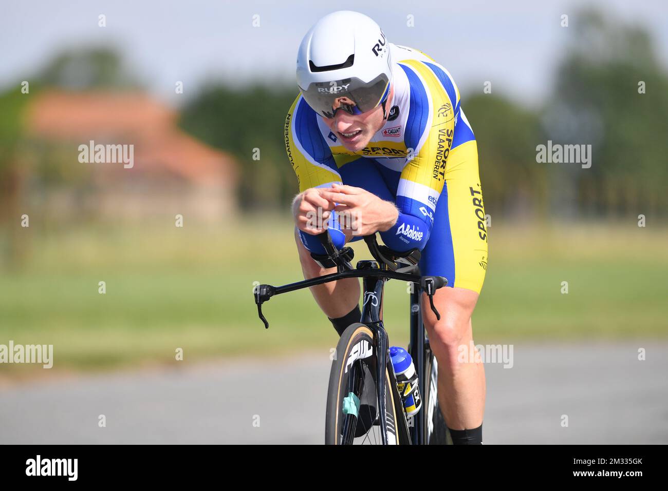 Belgian Sasha Weemaes of Sport Vlaanderen-Baloise pictured in action ...