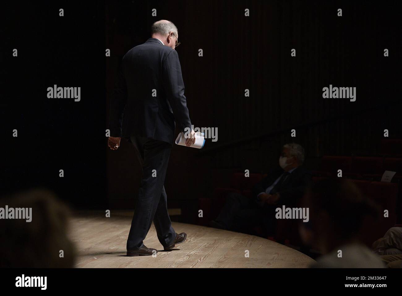 Minister of Justice Koen Geens pictured at a tribute ceremony for the ...