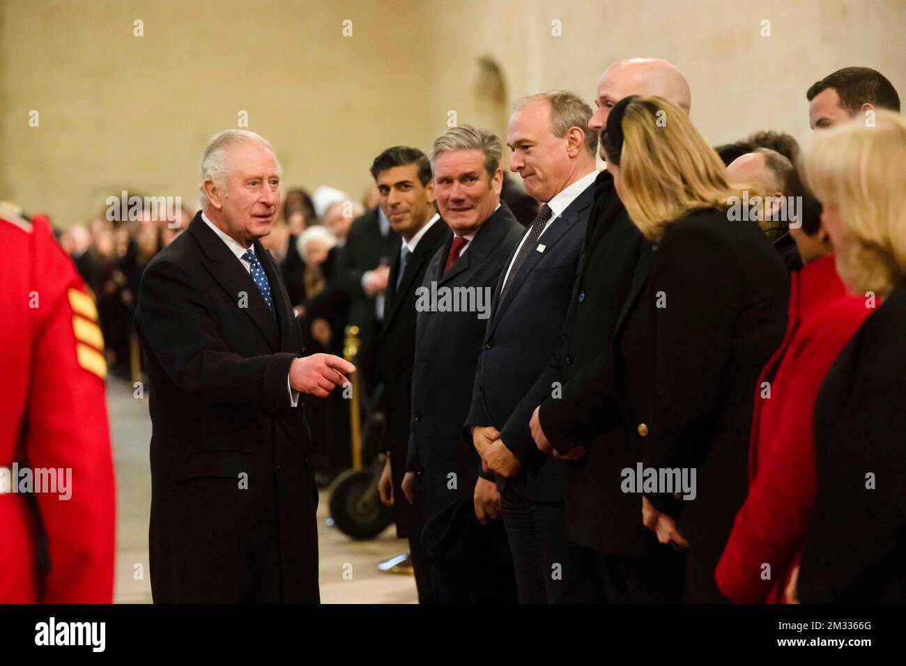 King Charles III during a visit to Westminster Hall, Houses of ...