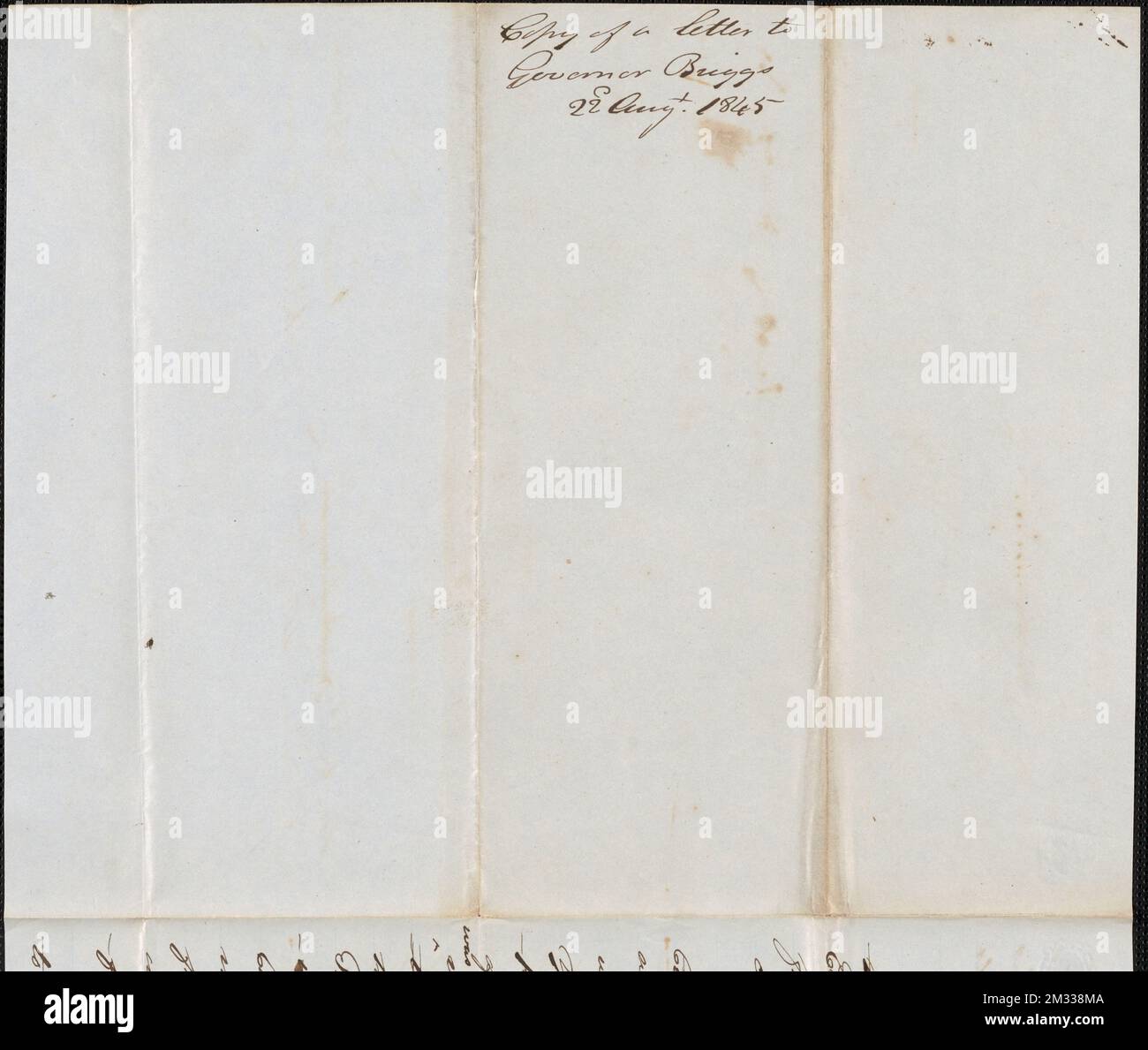 George Coffin to Governor George Briggs, 22 August 1845 , Public land ...