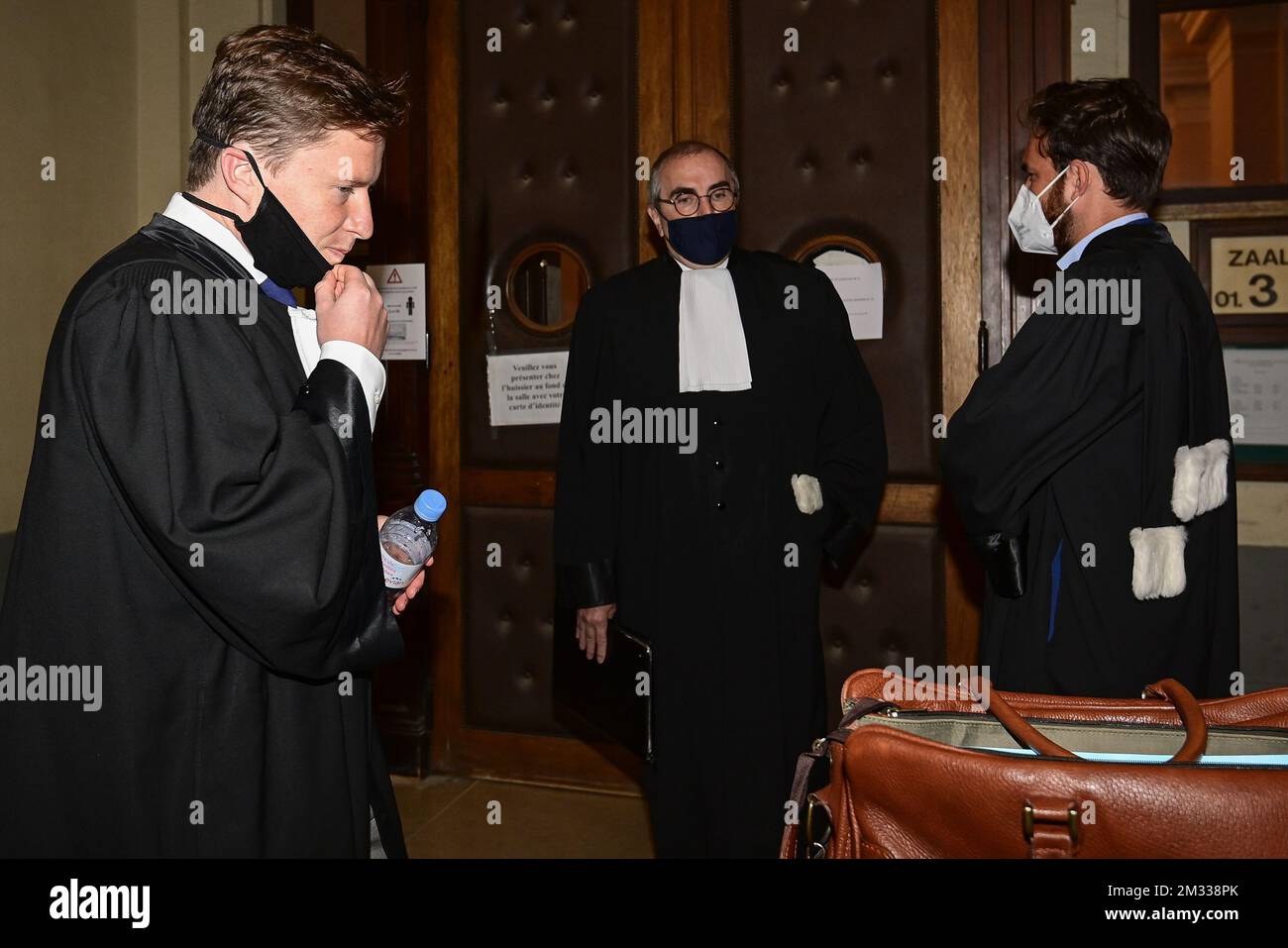 Lawyer Louis De Groote, Lawyer Jean-Pierre Buyle and Lawyer Thomas ...