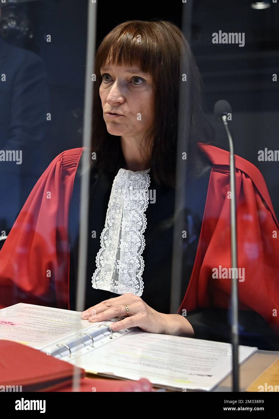Chairwoman of the court Annick Jackers pictured during the jury ...