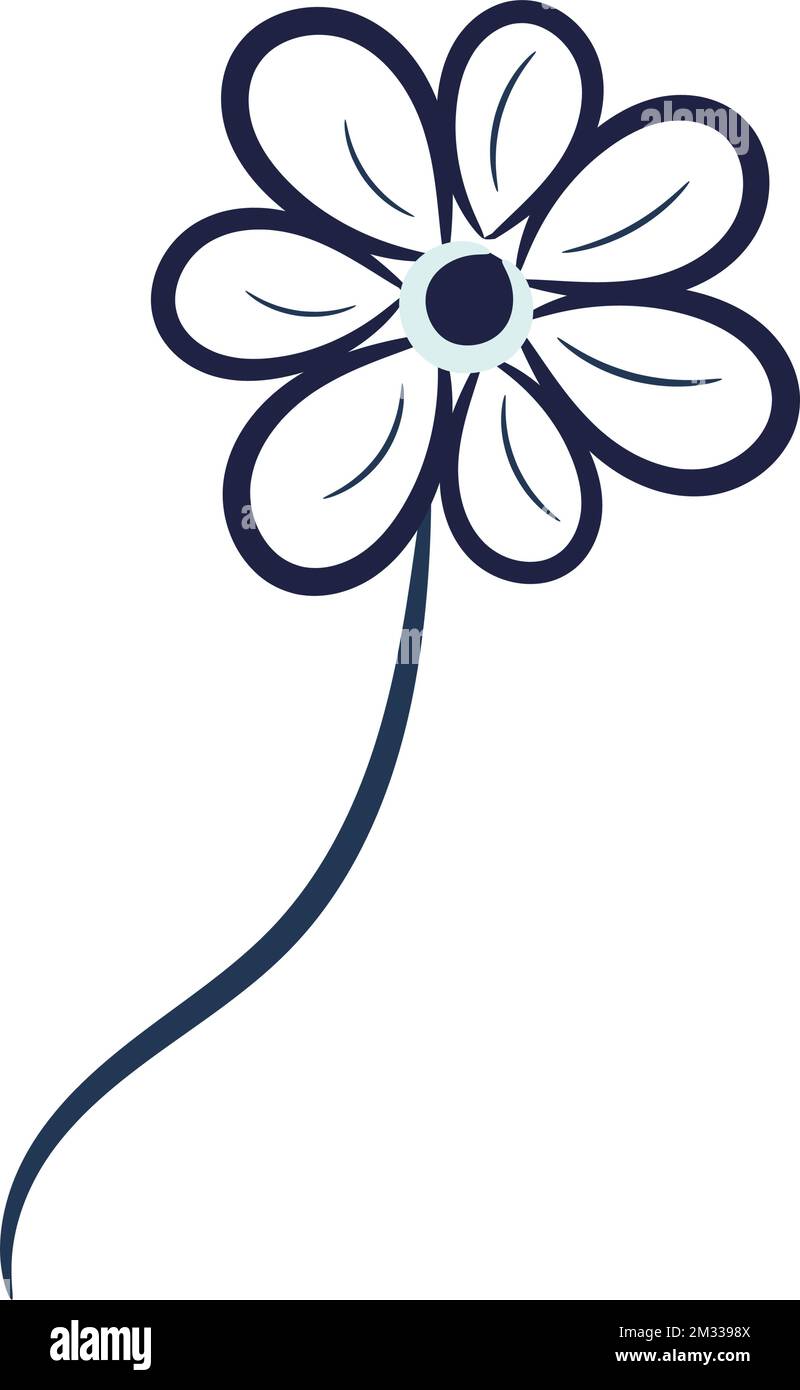 Isolated sketch of a flower Vector Stock Vector Image & Art - Alamy