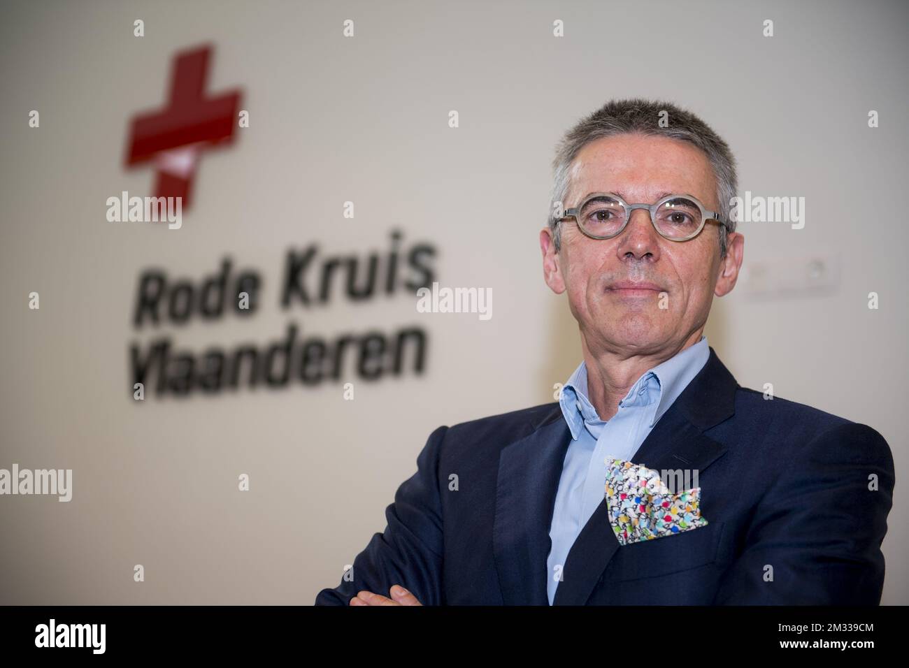 Rode Kruis Vlaanderen CEO Philippe Vandekerckhove poses for the ...