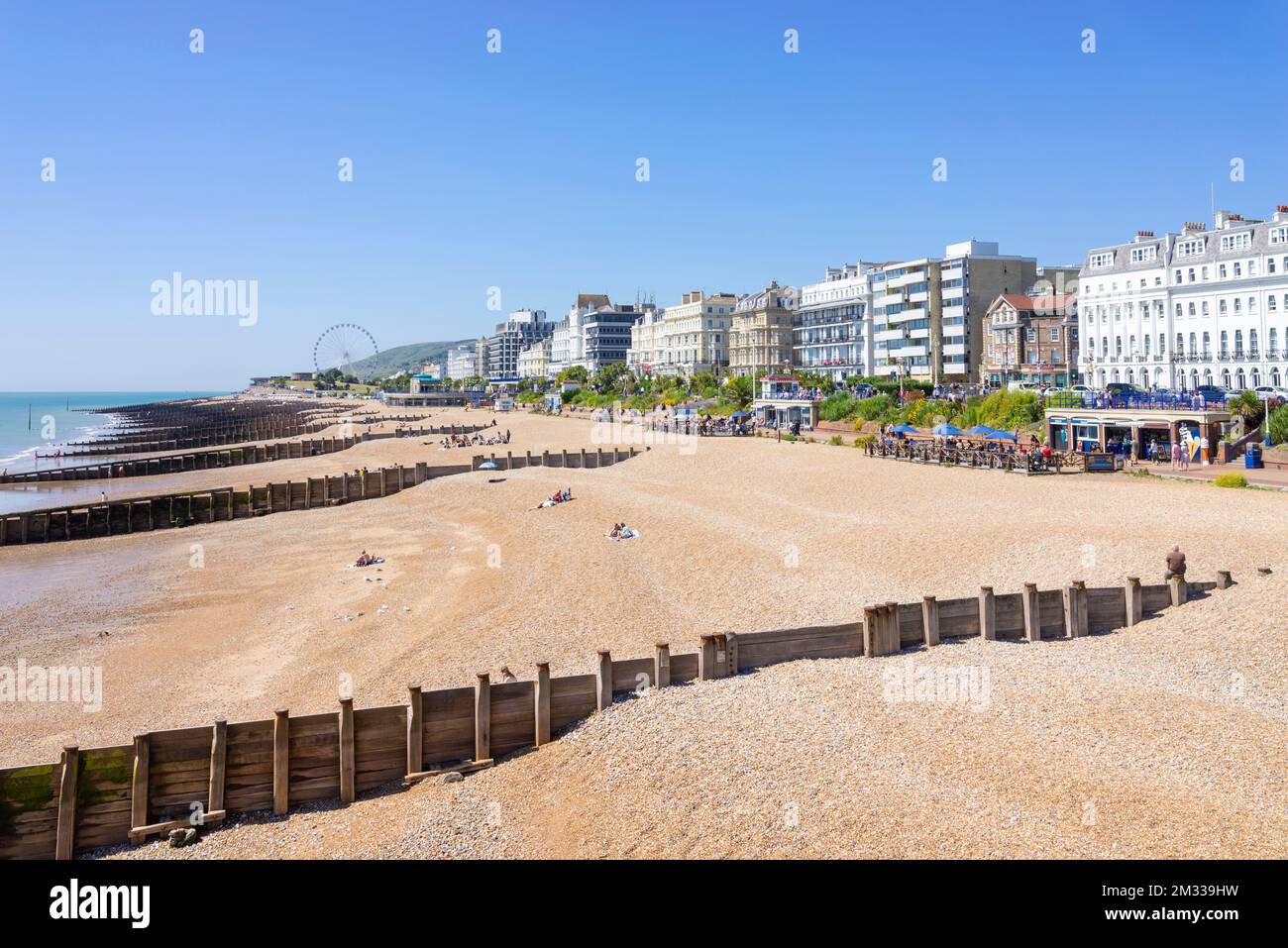 Eastbourne beach groynes hi-res stock photography and images - Alamy