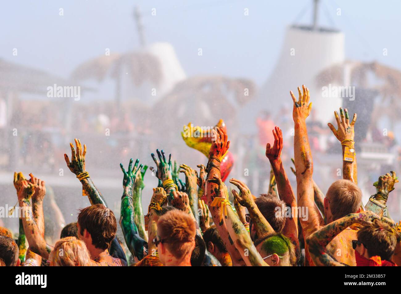 Young people having fun at the festival Stock Photo - Alamy